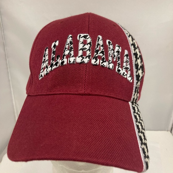 Accessories | Alabama Crimson Tide Houndstooth Adjustable Strapback Hat ...